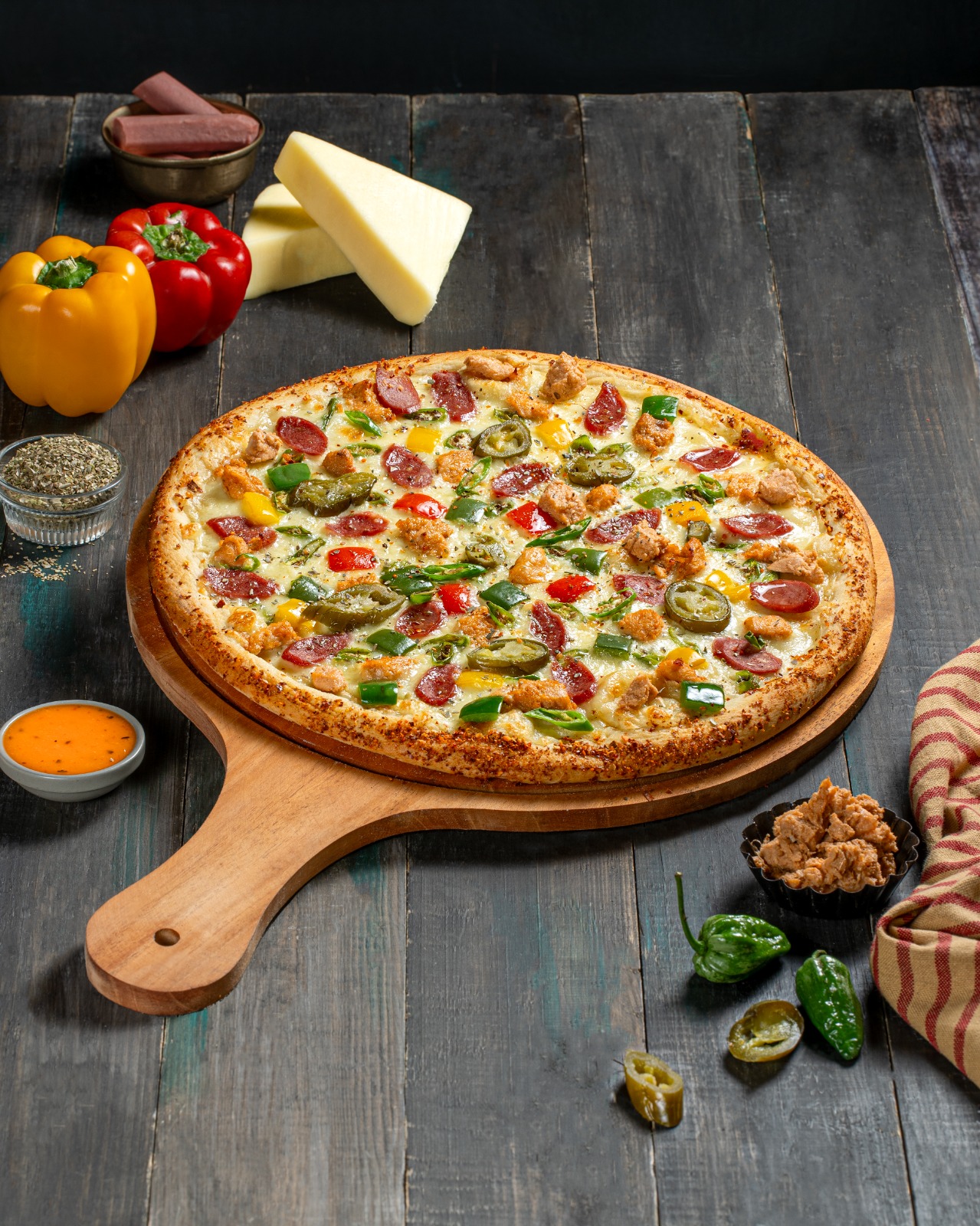 Pizza :: Hot & Spicy Large